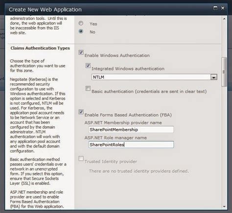 Step By Step Enable Form Based Authentication In Sharepoint 2010 Or Sharepoint 2013 Step By