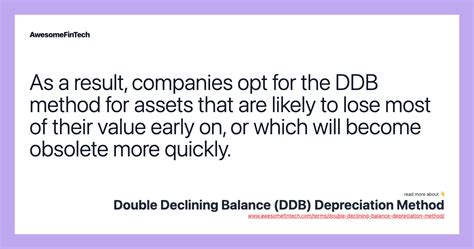 Double Declining Balance Ddb Depreciation Method Awesomefintech Blog