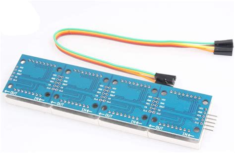 Max7219 Dot Matrix Module 5v 832 Led Display 4 In 1 Display Com53