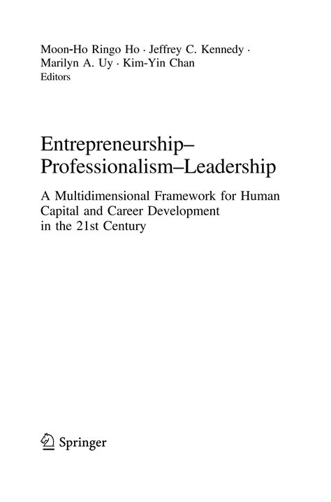 Solution 2020 Edition Entrepreneurship Professionalism Leadership A