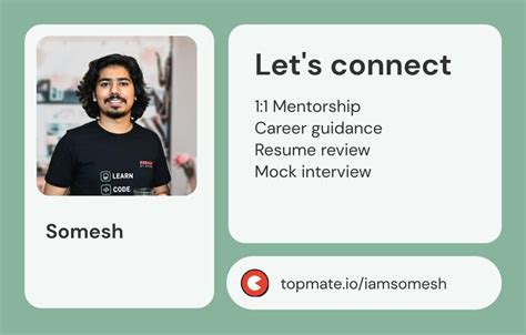 Somesh Yadav On Linkedin Mentorship Giveback Techcommunity Topmate