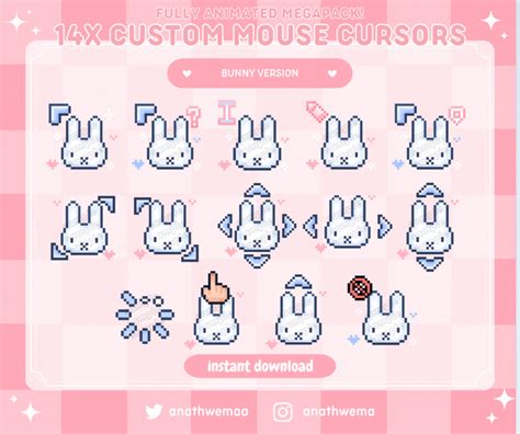 14x Miffy Cursor Pack ♡ Anathema ♡s Ko Fi Shop