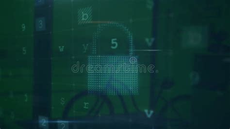 Animation Of Cyber Security Warning Text And Padlock Over Office Stock Footage Video Of