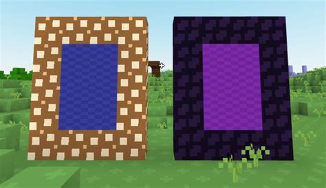 The Portals Of Nether And Aether Made In Mobile R Bloxd