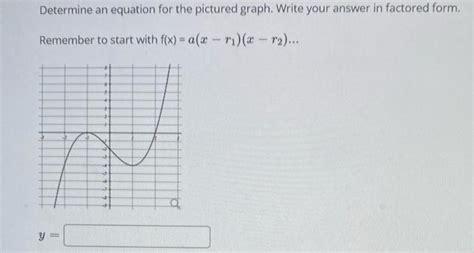 [solved] Determine An Equation For The Pictured Graph Wri