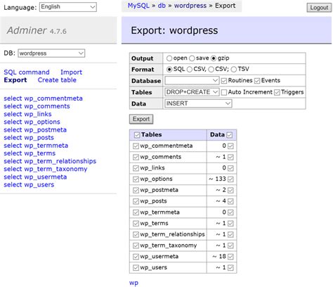 Adding A Database Management Tool To Our Simple Wordpress App Trobertson