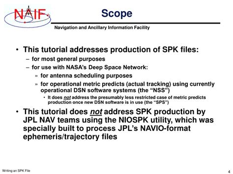 PPT Writing An Ephemeris File In SPICE SPK Format PowerPoint Presentation ID 3265311