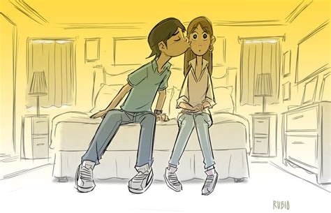 The Kiss By BobbyRubio On DeviantART Pop Art Comic Fan Art Drawing Couple Sketch