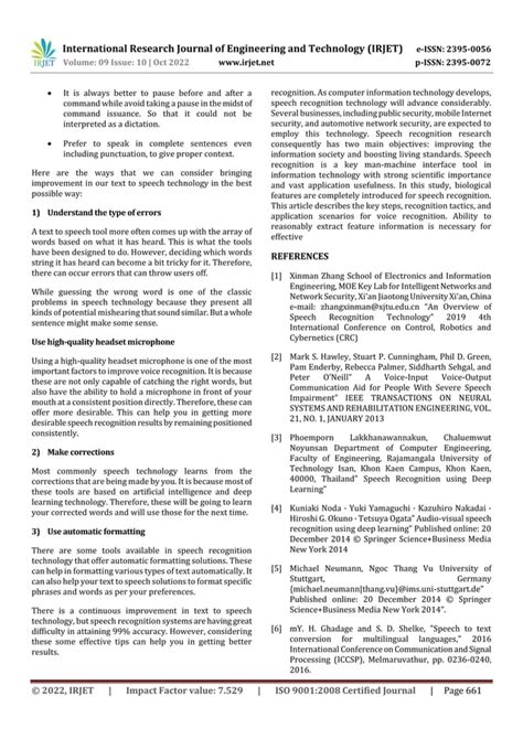 Review On Speech Recognition Using Deep Learning Pdf