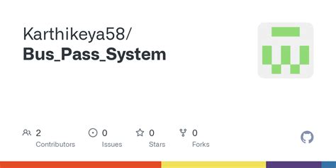 Github Karthikeya58buspasssystem