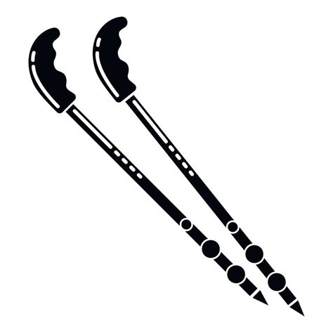 Hiking Stick Icon Simple Style 15203232 Vector Art At Vecteezy
