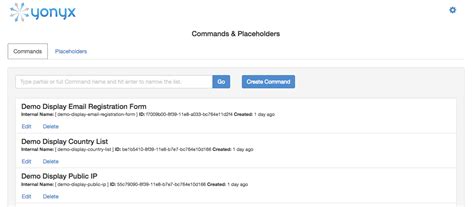 Javascript API Reference Yonyx
