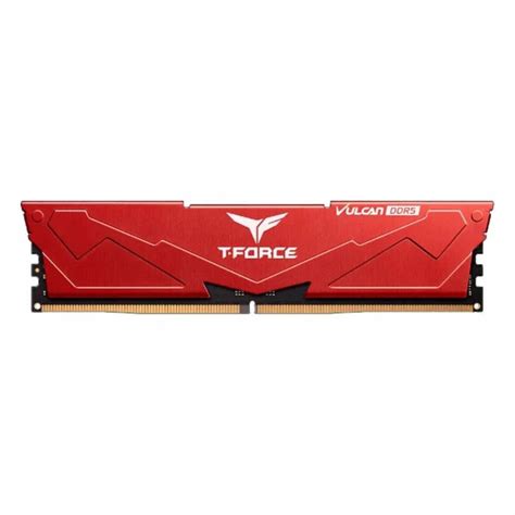 Teamgroup T Force Vulcan 32gb 32gbx1 Ddr5 6000mhz Desktop Ram Red At