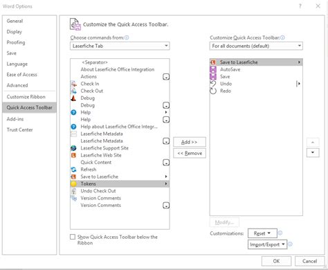 Is There A Way To Set Ms Office So It Will Auto Save To Laserfiche By Default Laserfiche Answers