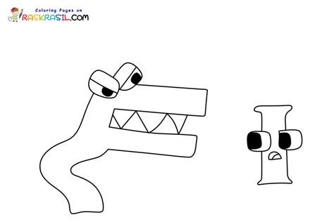 Desenhos De Alphabet Lore Para Colorir