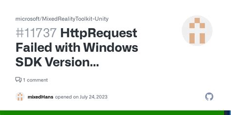 Request Failed With Windows Sdk Version 100220000 · Issue 11737 · Microsoft