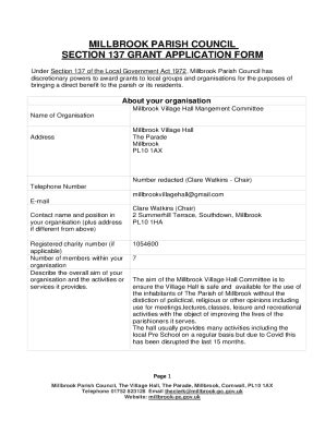Fillable Online MPC Grant Application Form Fax Email Print PdfFiller