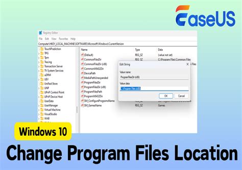 How To Change Program Files Location In Windows