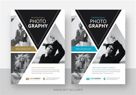 Premium Vector Photography Flyer Photo Studio Leaflet Design