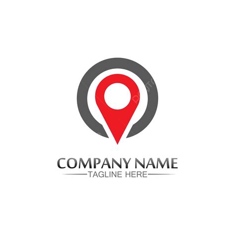 Vector Logo With Symbols For Map Positioning And Routing On Google Maps Vector Concept Name