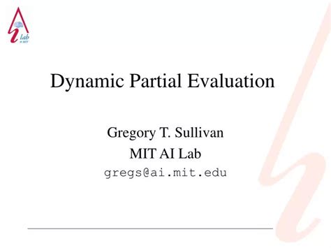 Ppt Dynamic Partial Evaluation Powerpoint Presentation Free Download Id4457160