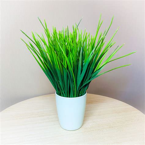 Купить Искусственные растения в горшке трава осока Искусственные цветы для интерьера 1 шт по