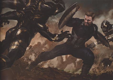 Captain America Vs Thanos Army Concept Art By Gumballfan333 On