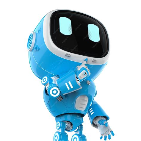 Premium Photo Cute And Small Artificial Intelligence Assistant Robot Think Or Analyze