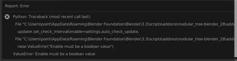 Python Error Issue MaximeHerpin Modular Tree GitHub