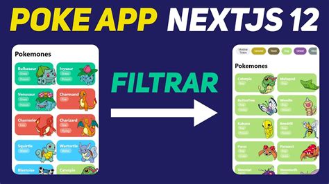 Poke App Filtrar Los Pokémon Por Su Tipo Youtube