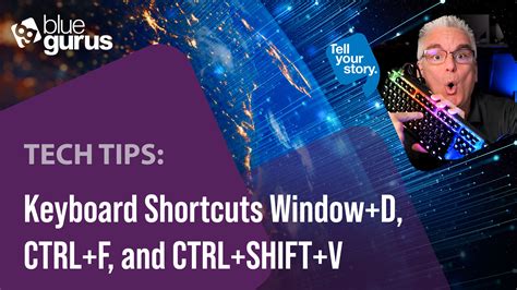 Keyboard Shortcuts Window D CTRL F And CTRL SHIFT V Blue Gurus