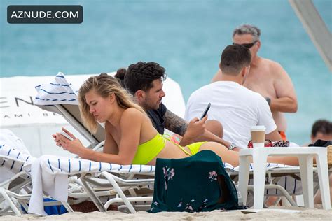 Krystal Nielson And Chris Randone Hit The Beach In Miami Aznude