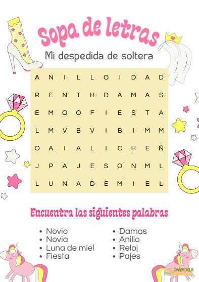 Sopa De Letras Para Imprimir 【descargar Gratis Pdf】