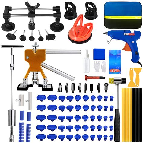Dopke 97pcs Dent Puller Kit Dent Removal Kit For Dent Repair Car Dent Puller With Slide Hammer