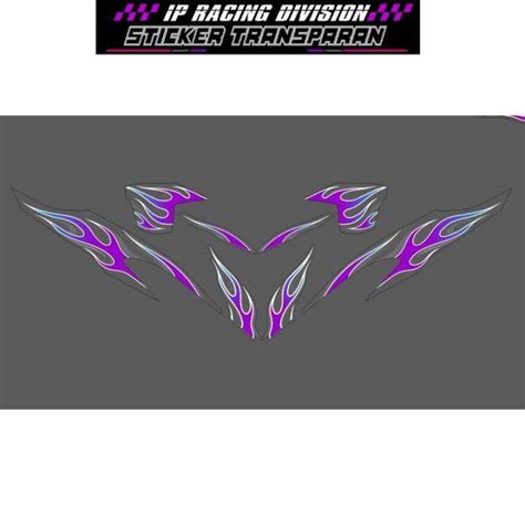 Striping Sticker Transparan Vario Led New Motif Api 02 Lazada Indonesia