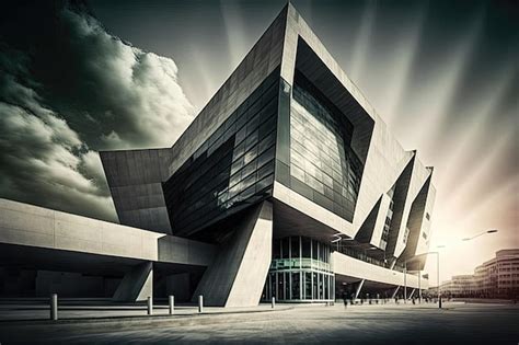 Premium Ai Image A Building That Exemplifies Modern Architecture With A Focus On Functional