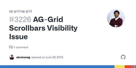 Ag Grid Scrollbars Visibility Issue · Issue 3226 · Ag Gridag Grid