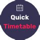 Quick Timetable For PHP By Caketheme CodeCanyon