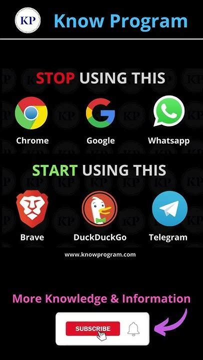 Stop Using This Start Using This 💯 Shorts Privacy Knowprogram Youtube
