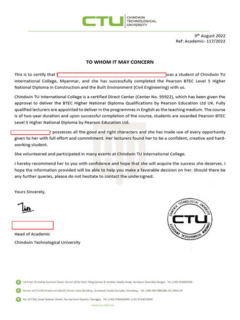 Academic Recommandation Letters 1 Pdf