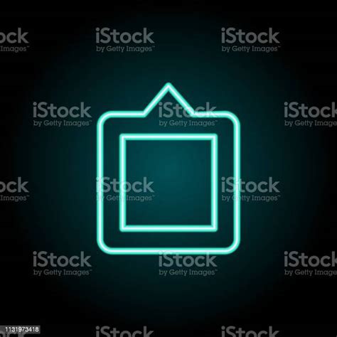 프레임 기호 아이콘입니다 네온 스타일 아이콘 이미지의 요소입니다 웹사이트 웹 디자인 모바일 앱 정보 그래픽에 대 한 간단한 아이콘 간판에 대한 스톡 벡터 아트 및 기타