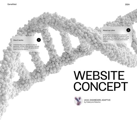 Genetic Center Website And Dashboard Ui Ux Design Behance