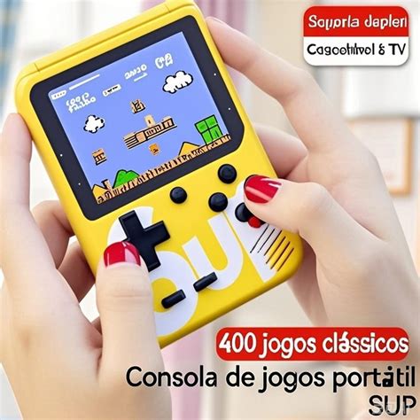 Mini Vídeo Game Nintendo Vídeo Portátil 400 Jogos Sup Retrô Clássicos