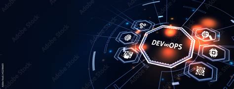 Devops Methodology Development Operations Agil Programming Technology Concept 3d Illustration