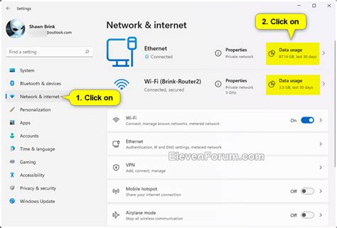 Reset Data Usage Stats For Network Connection In Windows 11 Windows