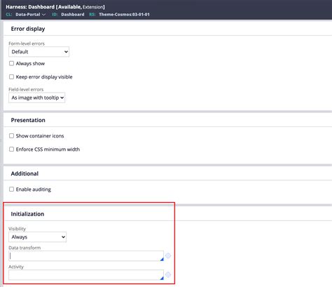 Customizing A Cosmos Theme Application Support Center