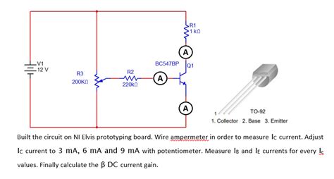 Built The Circuit On Ni Elvis Prototyping Board Wire