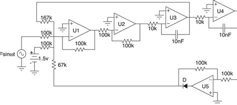 X Nonlinearity Analog Simulation Circuit To Solve Equation Download Scientific Diagram