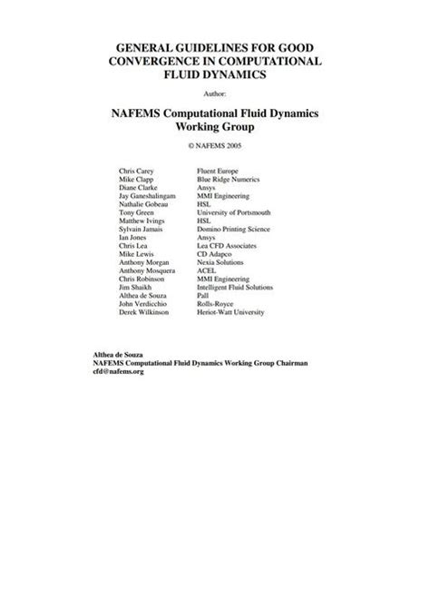 General Guidelines For Good Convergence In CFD