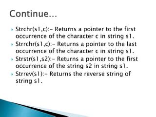 String Computer Programming And Utilization PPT